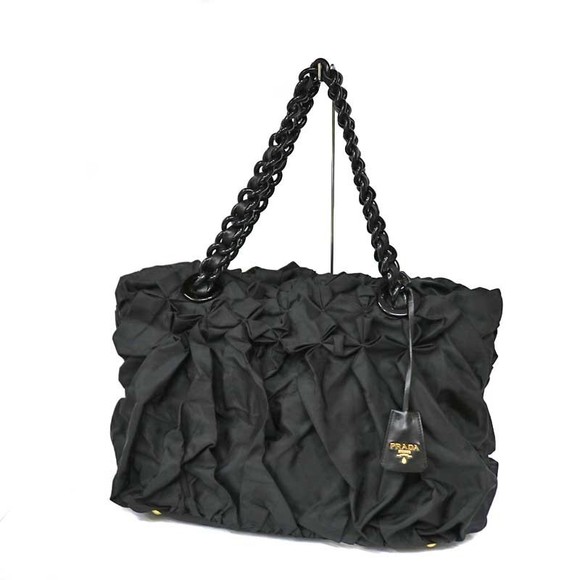 Prada | Bags | Prada Chain Tote Bag Black Plastic | Poshmark